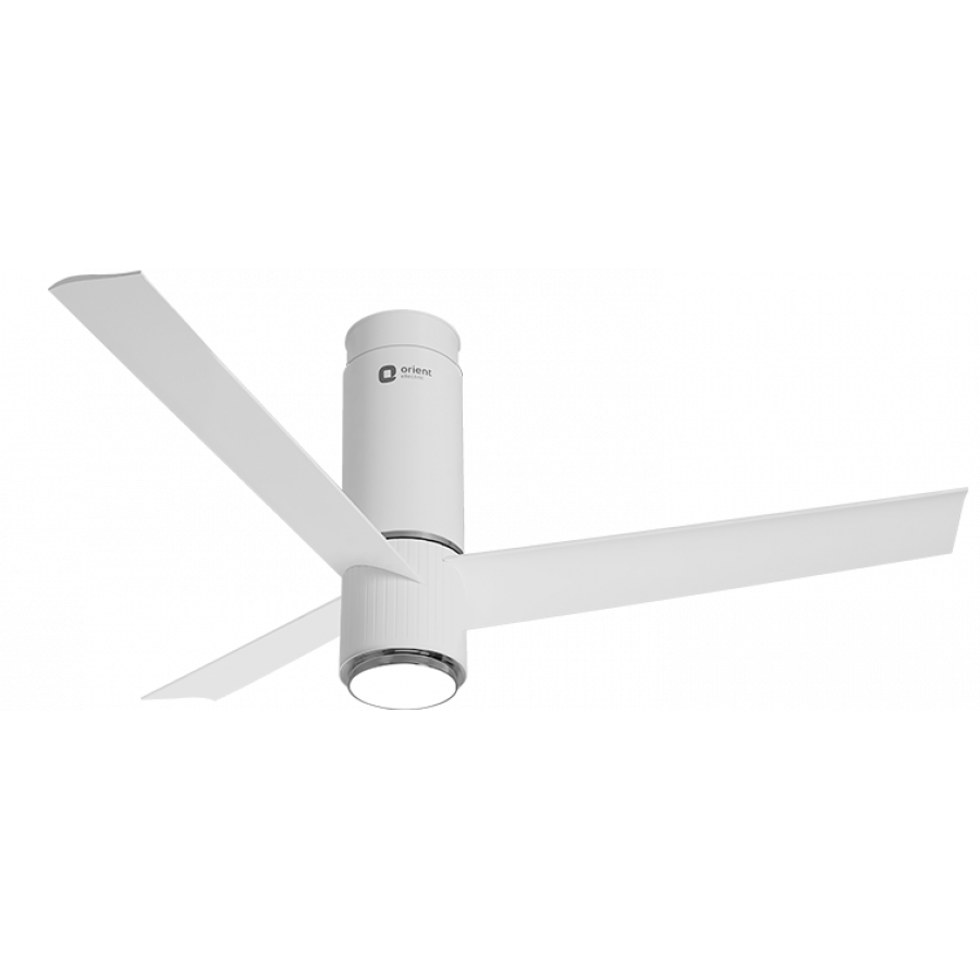 Orient Aeroslim White 48 Ceiling Fan With Iot And Led Light Alexa And